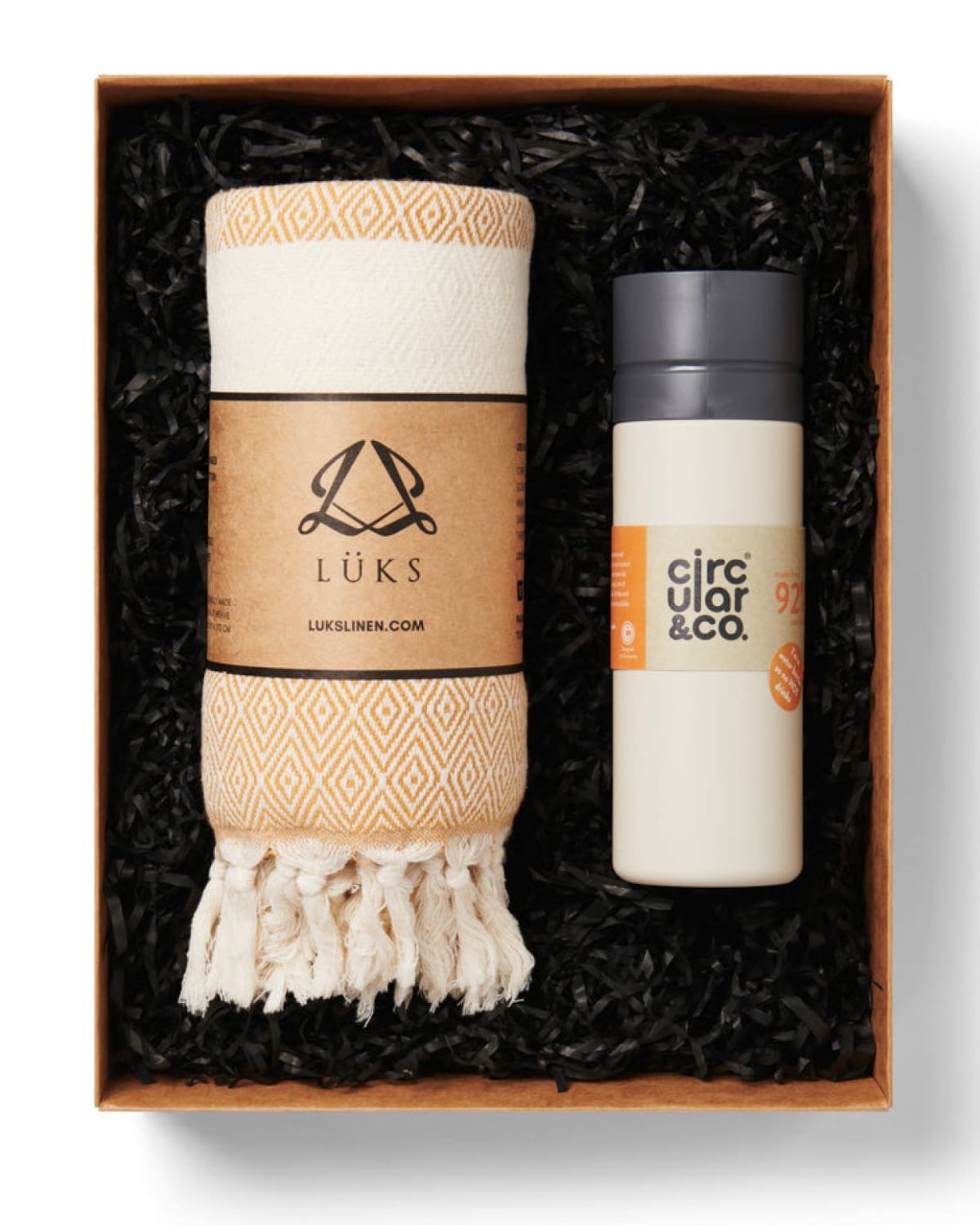 YOGA GIFTS - Yoga Peshtemal & Water Bottle Gift Set – The Positive Company