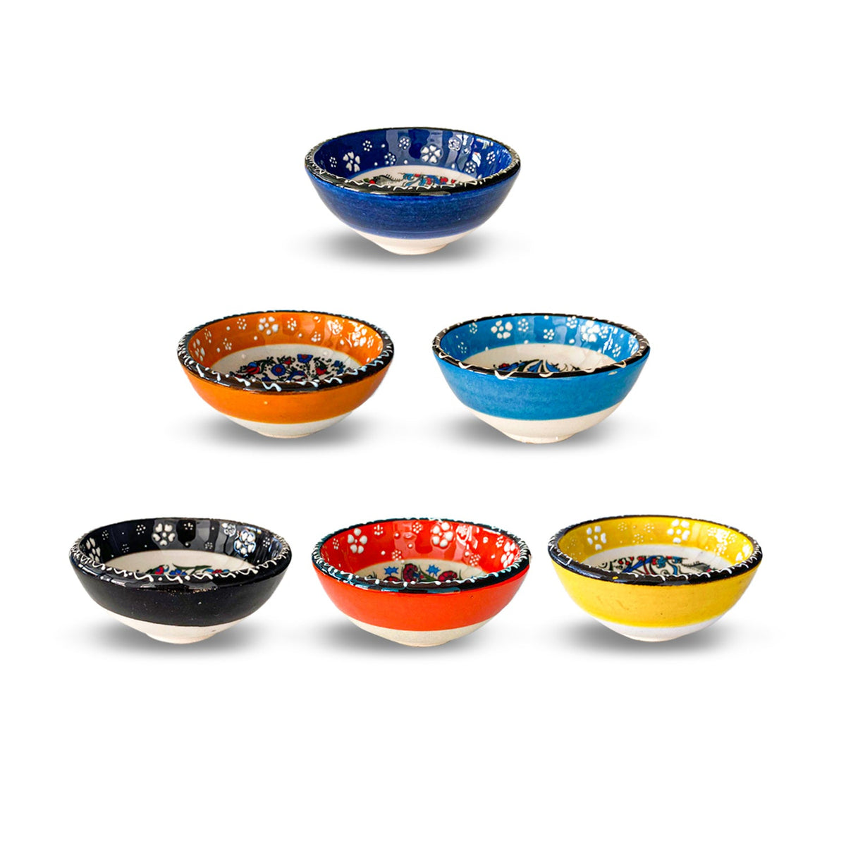 Handmade Ceramic Bowls Set of 6 Tulip 8cm – The Positive Company